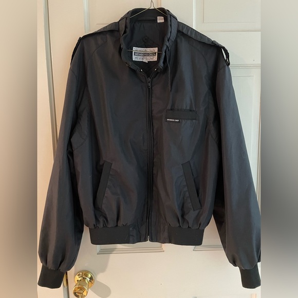 Members Only | Jackets & Coats | Members Only Jacket Black Classic Zip ...